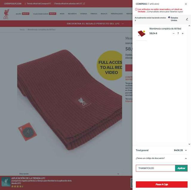 Liverpool FC Promo Codes - 25% Off (Verified) Oct 2025