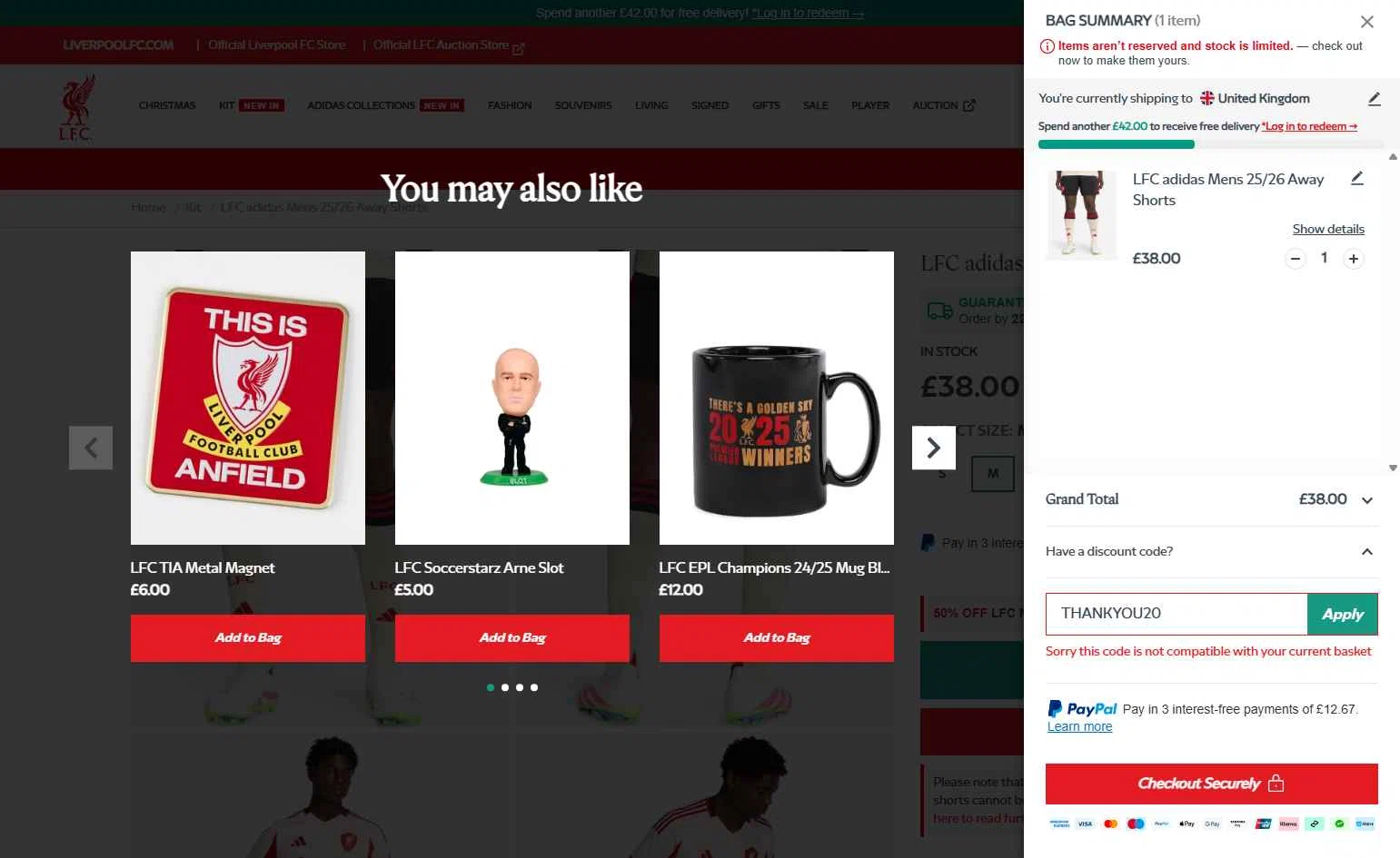 Liverpool FC Promo Codes - 15% Off (1 Verified) Dec 2025