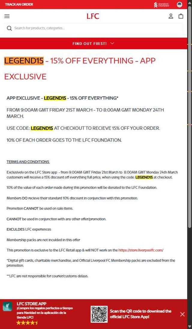 Liverpool FC Promo Codes - 25% Off (Verified) Sep 2025