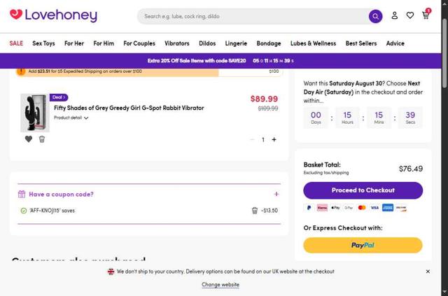 Lovehoney Promo Codes - 15% Off (3 Verified) Sep 2025