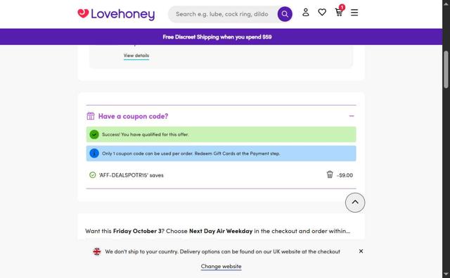 Lovehoney Promo Codes - 15% Off (3 Verified) Oct 2025