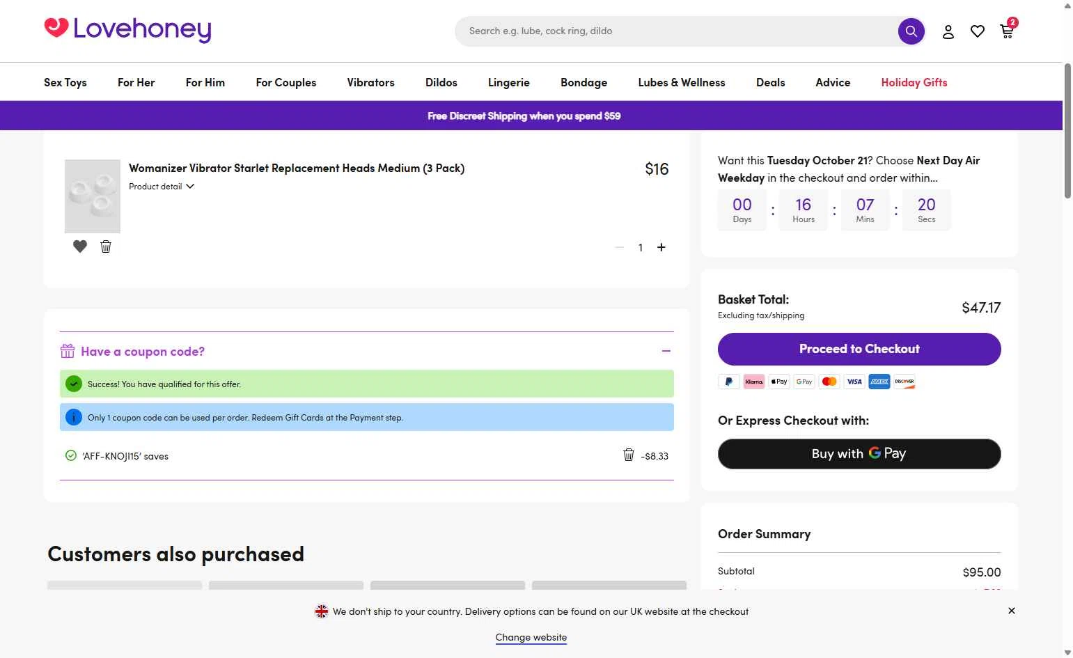 Lovehoney Promo Codes - 15% Off (3 Verified) Oct 2025