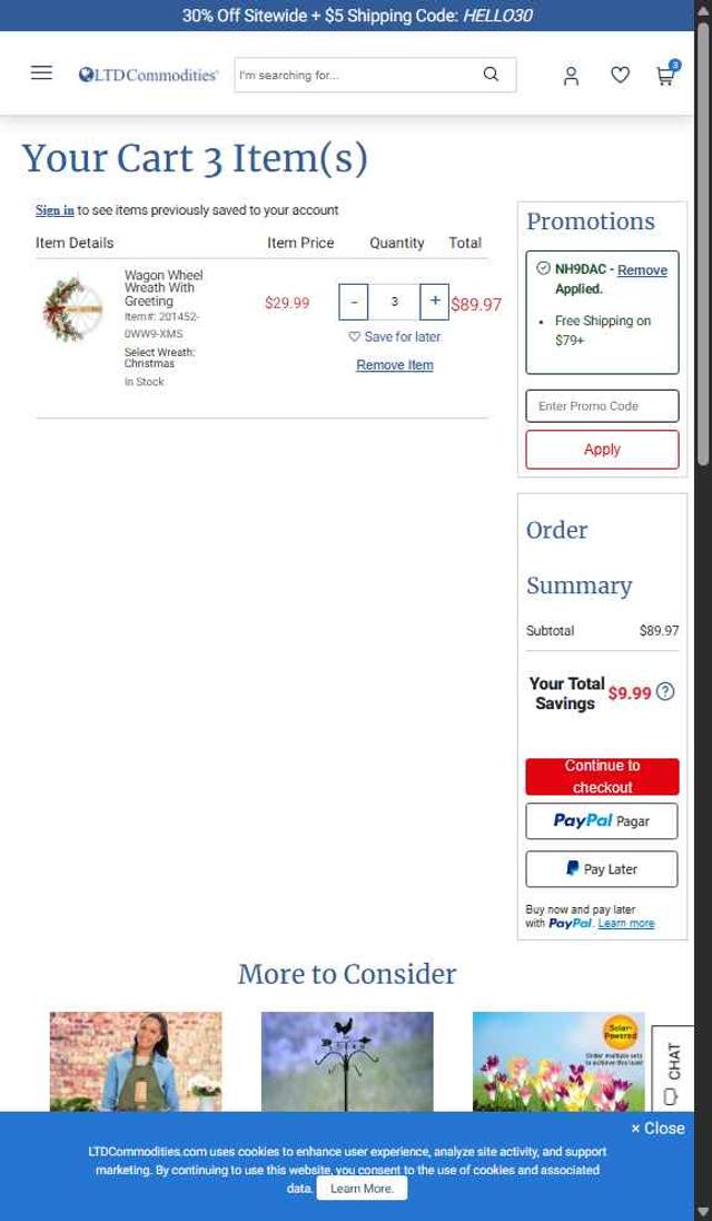 LTD Commodities Promo Codes - 30% Off Oct 2025