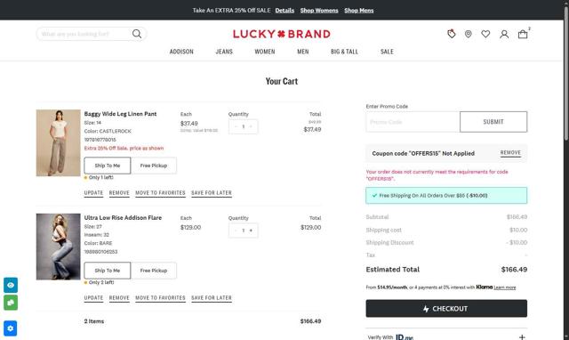 Lucky Brand Promo Codes (3 Verified) - 25% Off Sep 2025