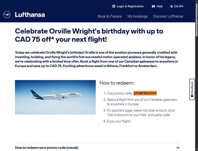 Lufthansa Promo Codes - $75 Off (2 Verified) Jul 2025