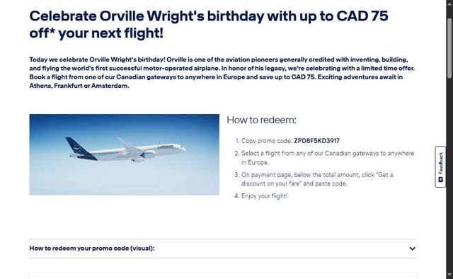 Lufthansa Promo Codes - $75 Off (1 Verified) Sep 2025