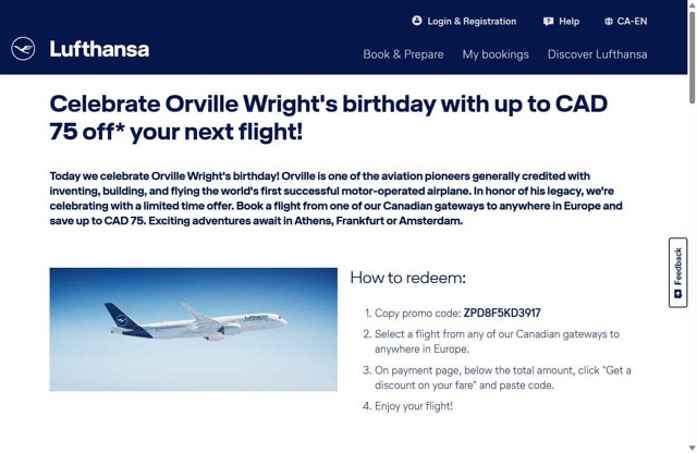 Lufthansa Promo Codes - $75 Off (2 Verified) Jul 2025