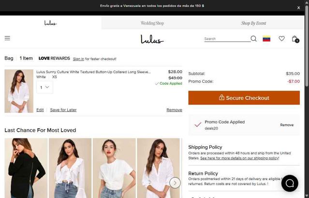 Lulus Promo Codes (9 Verified) - 20% Off Sitewide Sep 2025