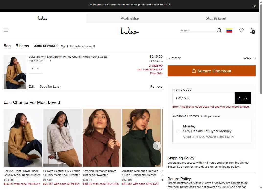 Lulus Promo Codes - 20% Off (5 Verified) Dec 2025