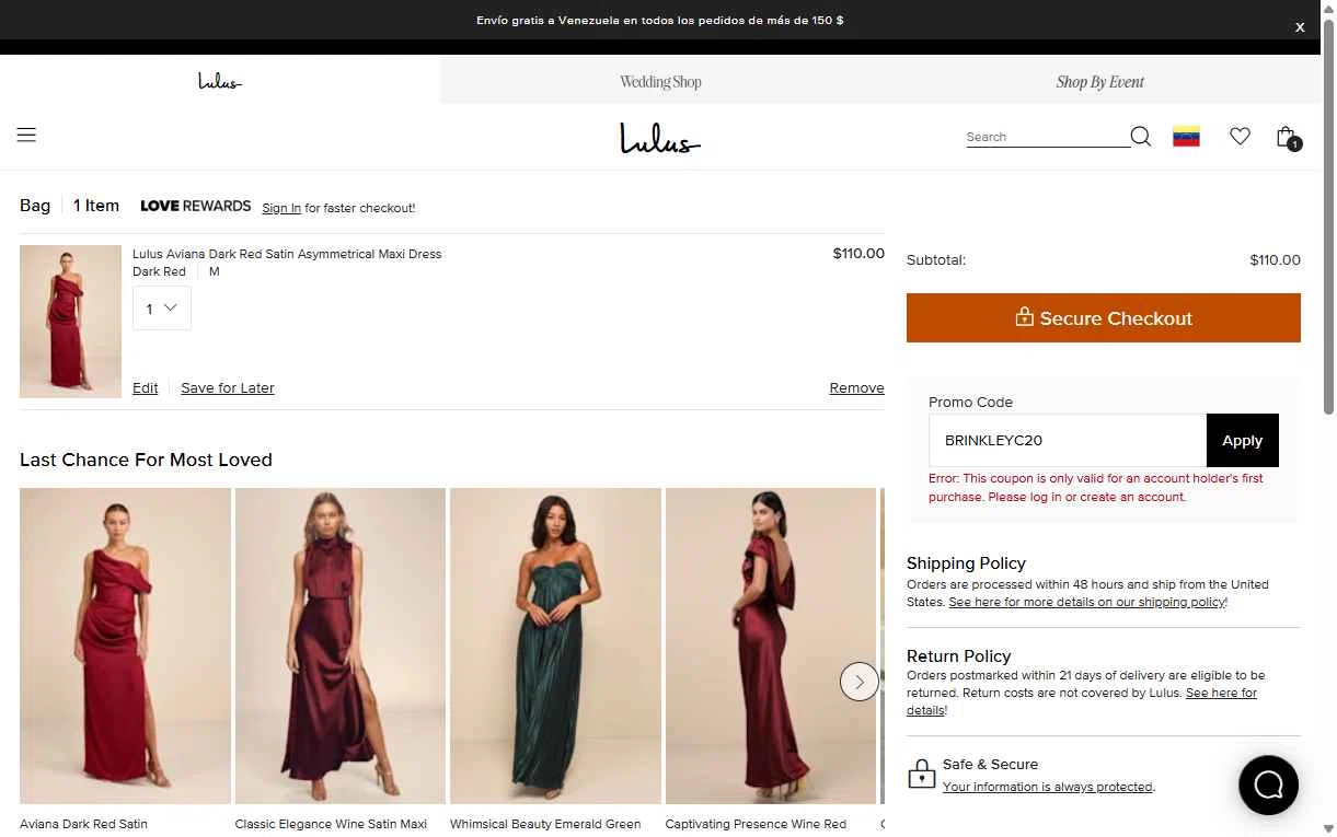 Lulus Promo Codes - 20% Off (5 Verified) Dec 2025