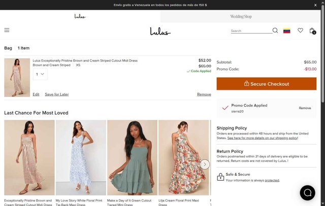 Lulus Promo Codes (9 Verified) - 20% Off Sitewide May 2025