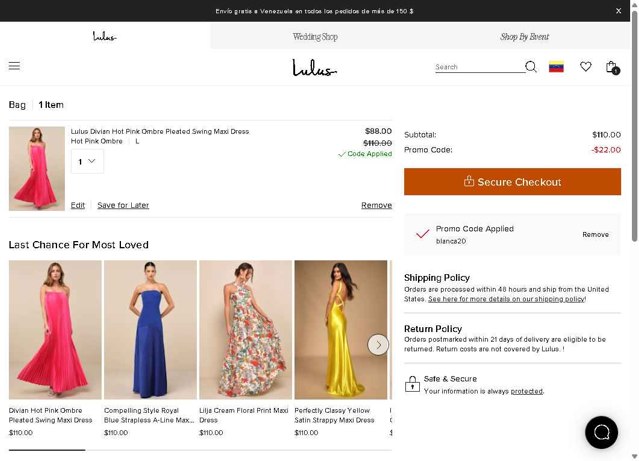 Lulus Promo Codes (6 Verified) - 20% Off Sitewide Jun 2025
