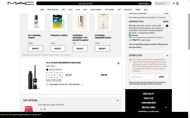 MAC Cosmetics Promo Codes - 15% Off (Verified) Sep 2025