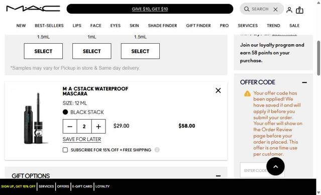 MAC Cosmetics Promo Codes - 15% Off (Verified) Oct 2025