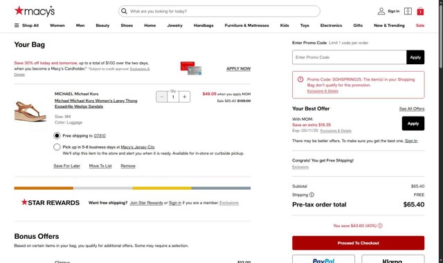 Macy's Promo Codes (3 Verified) - 25% Off w/Code May 2025