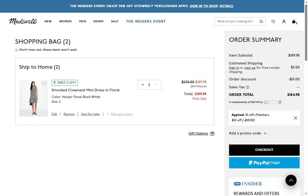 Madewell Promo Codes - 40% Off (1 Verified) Dec 2025