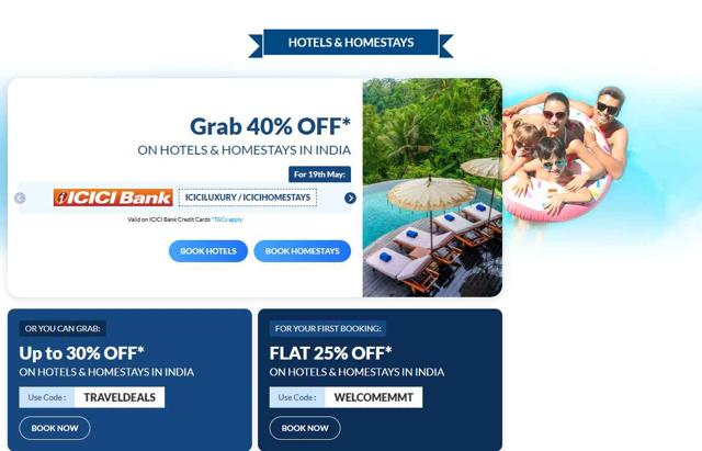 MakeMyTrip Promo Codes (20 Verified) - 25% Off Oct 2025