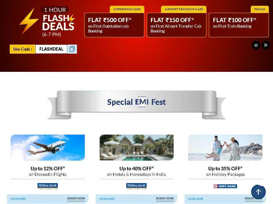 MakeMyTrip Promo Codes - 25% Off (23 Verified) Jan 2026