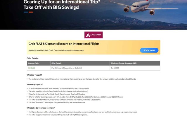 MakeMyTrip Promo Codes (10 Verified) - 25% Off Jun 2025