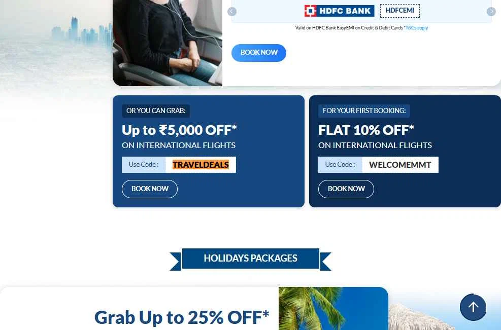 MakeMyTrip Promo Codes - 25% Off (22 Verified) Dec 2025