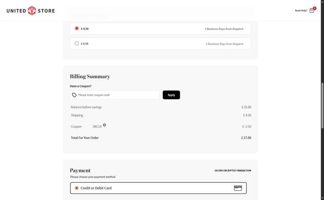 Manchester United Promo Codes - 10% Off Oct 2025