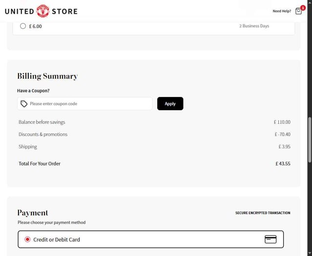 Manchester United Promo Codes - 10% Off May 2025