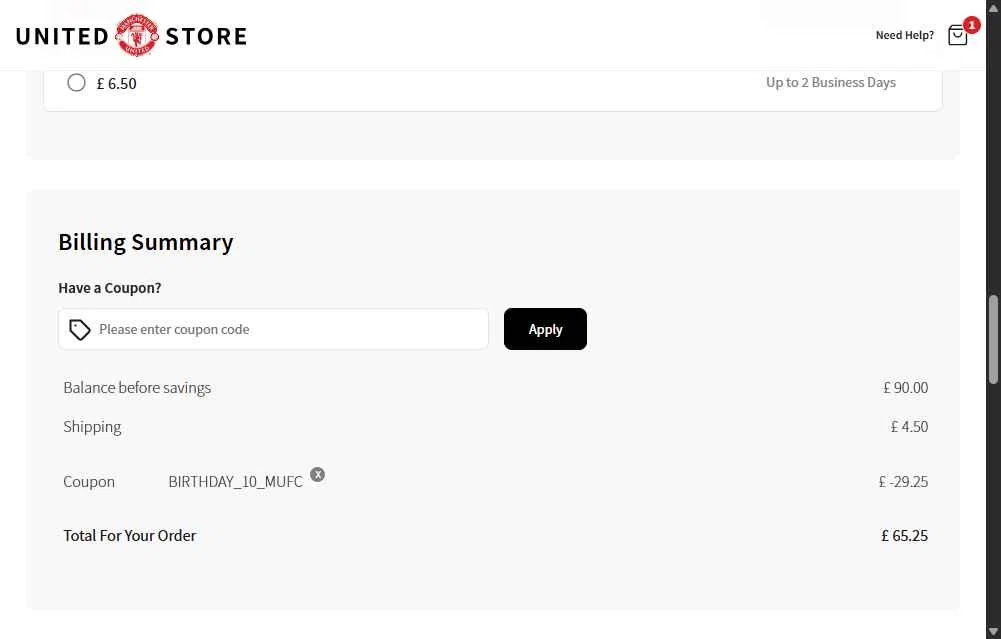 Manchester United Promo Codes - 10% Off Nov 2025