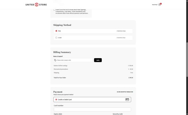 Manchester United Promo Codes - $10 Off Jun 2025