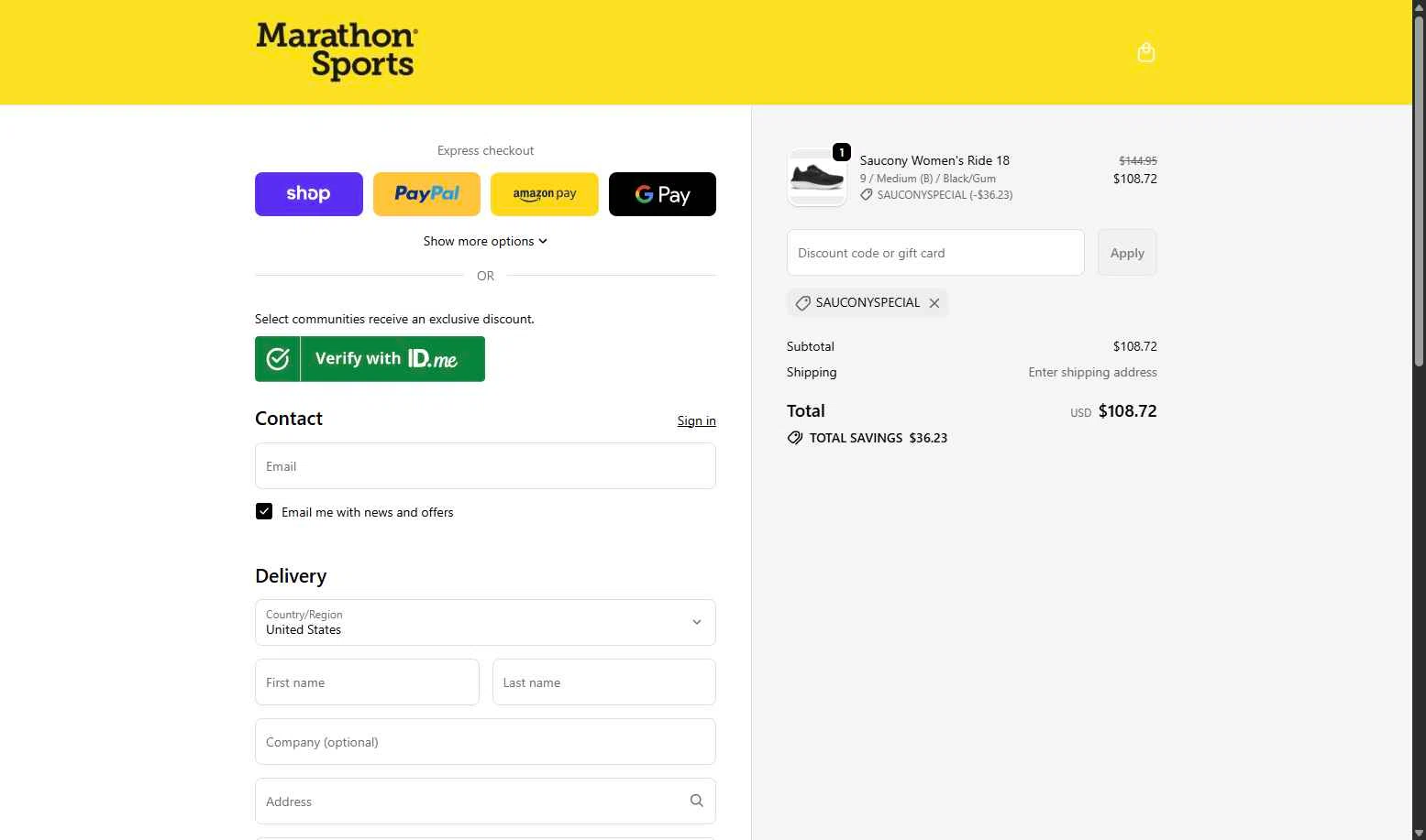 Marathon Sports Promo Code - 25% Off (Verified) Jan 2026