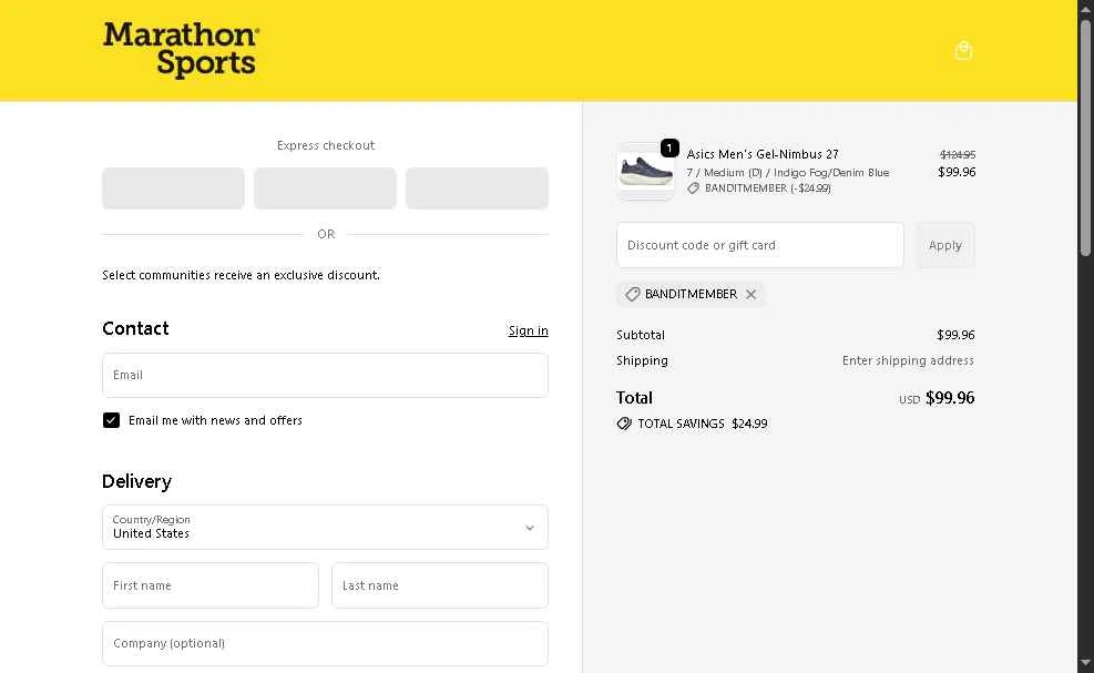 Marathon Sports Promo Code - 25% Off (Verified) Jan 2026