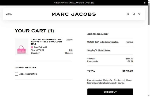Marc Jacobs Promo Codes - 30% Off Coupons Aug 2025
