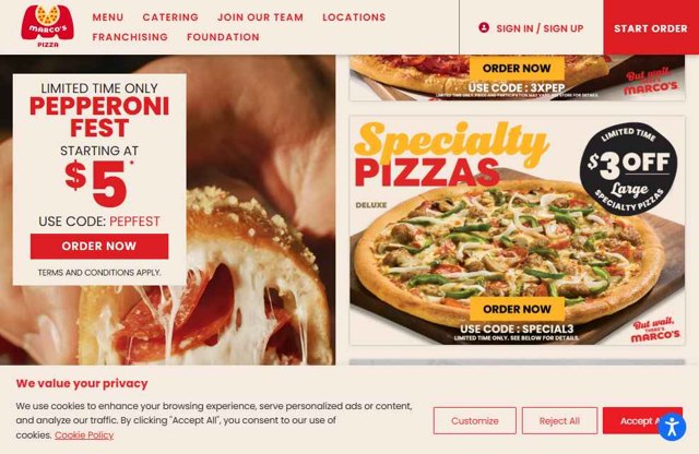 Marco's Pizza Coupon Codes (7 Verified) - $5 Off May 2025