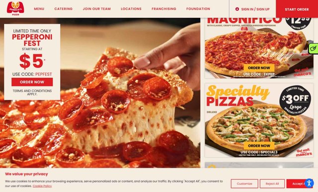 Marco's Pizza Coupon Codes (6 Verified) - $10 Off May 2025