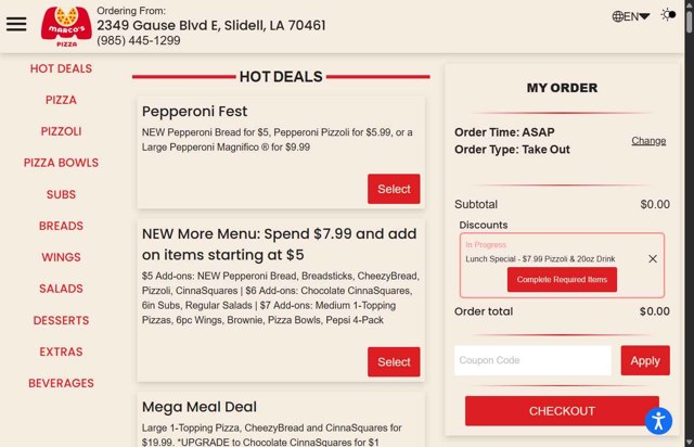 Marco's Pizza Coupon Codes (7 Verified) - $5 Off May 2025