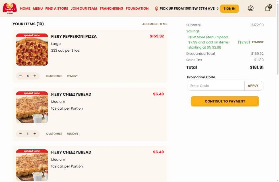 Marco's Pizza Promo Codes - 30% Off (2 Verified) Mar 2026