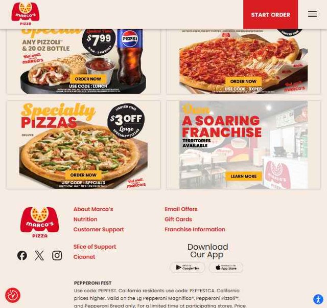 Marco's Pizza Coupon Codes (6 Verified) - $10 Off May 2025