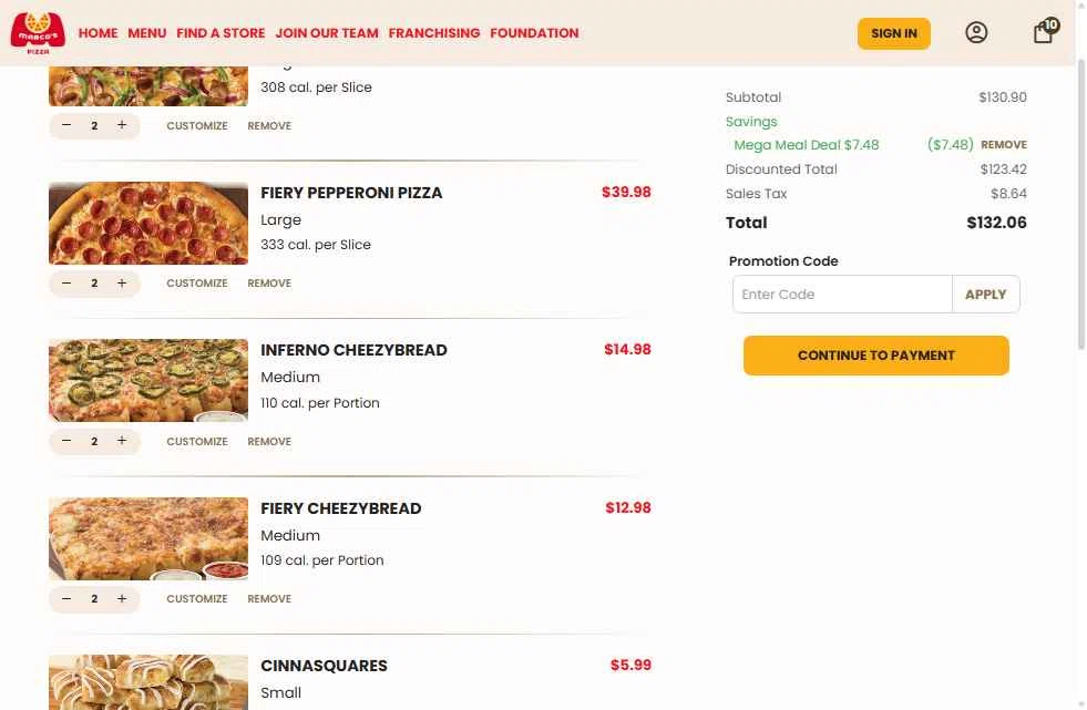 Marco's Pizza Promo Codes - 5% Off (2 Verified) Dec 2025