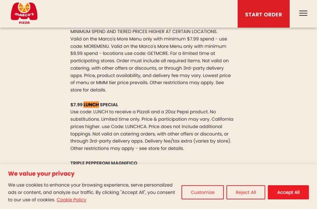 Marco's Pizza Promo Codes - 10% Off (Verified) Jul 2025