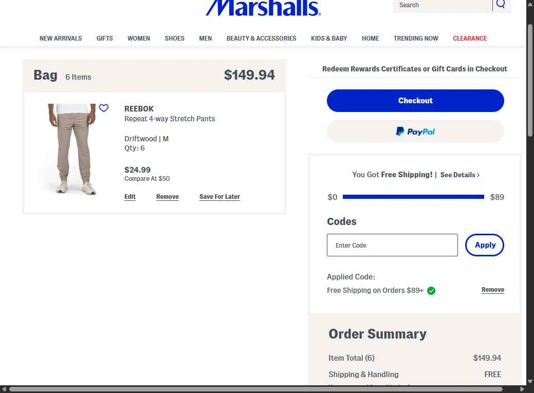 Marshalls Sitewide Coupons & Discounts January 2026