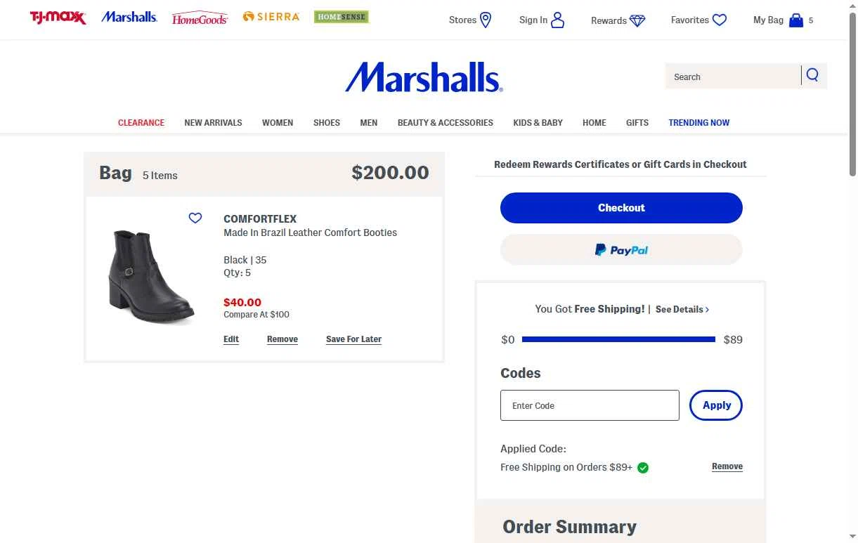 Marshalls + Free Ship Coupons & Discounts Feb 2026