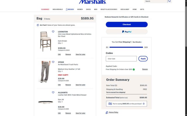 Marshalls Promo Codes (2 Verified) - 10% Off w/Code Aug 2025