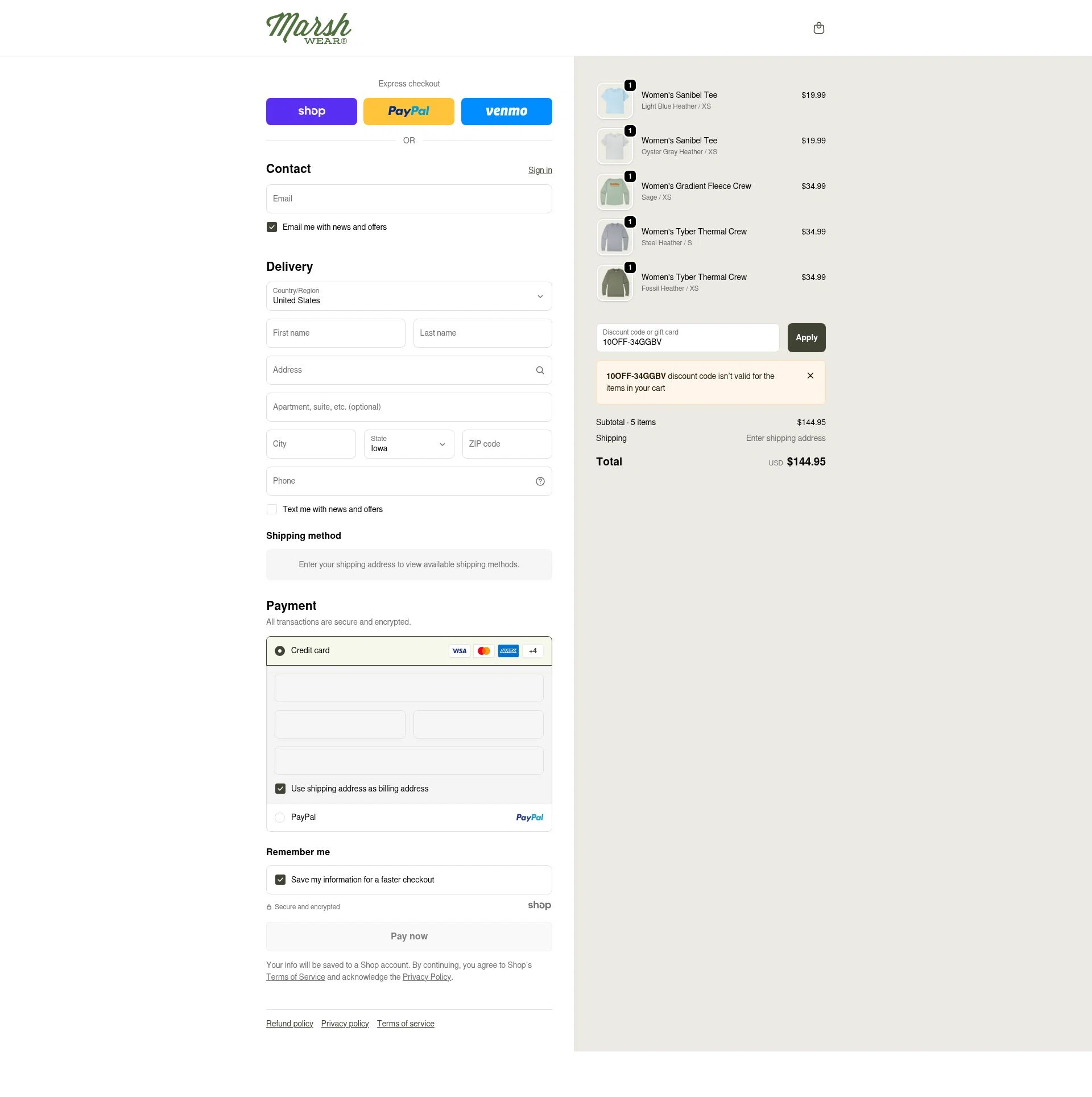 Marsh Wear Promo Codes - 15% Off (2 Verified) Dec 2025