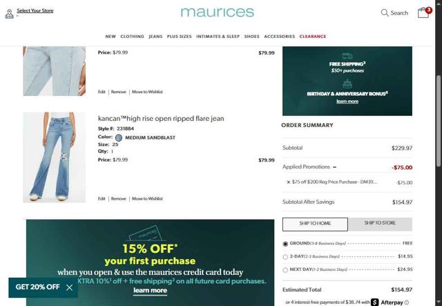 Maurices Promo Codes - 20% Off Coupons Oct 2025