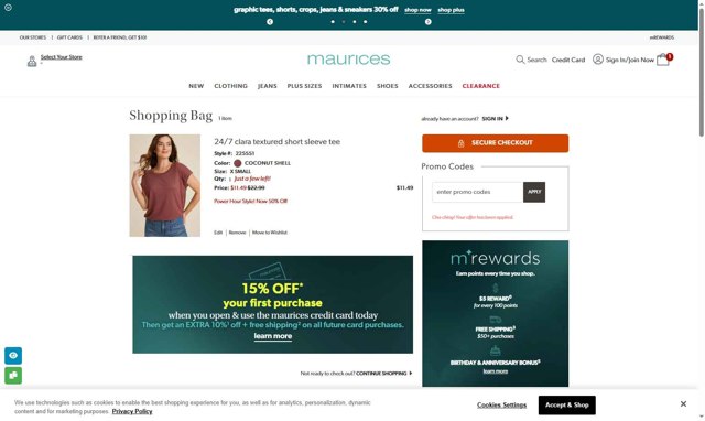 Maurices Promo Codes - 15% Off Coupons Apr 2025