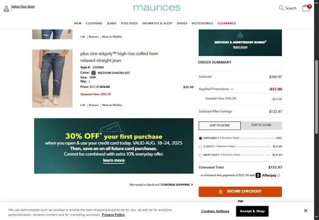 Maurices Promo Codes - 20% Off Coupons Oct 2025