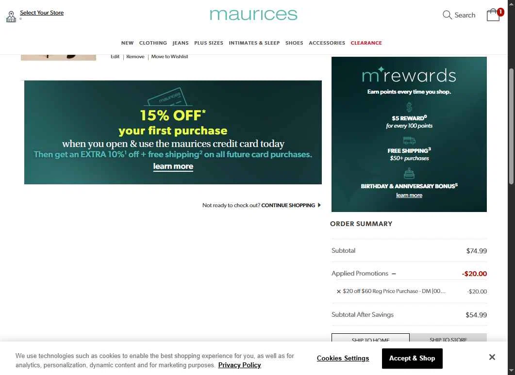 Maurices Promo Codes - 20% Off Coupons Oct 2025