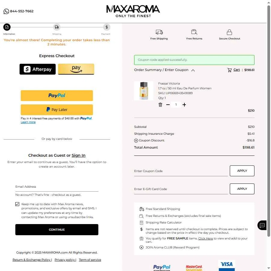 MaxAroma Promo Codes - 20% Off (30 Verified) Jan 2026