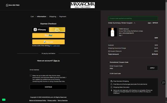 MaxAroma Promo Codes (20 Verified) - 20% Off w/Code Sep 2025