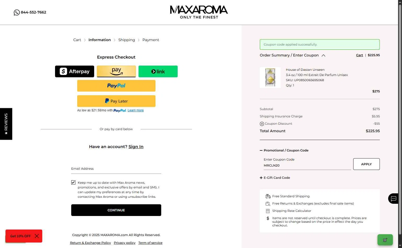 MaxAroma Promo Codes (31 Verified) - 20% Off w/Code Nov 2025