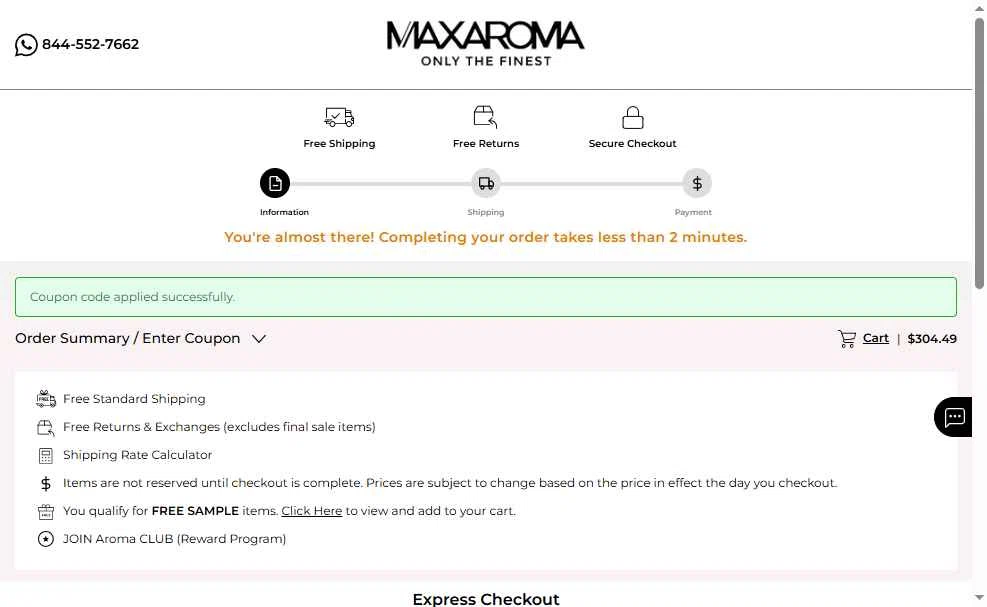 MaxAroma Promo Codes - 20% Off (26 Verified) Dec 2025